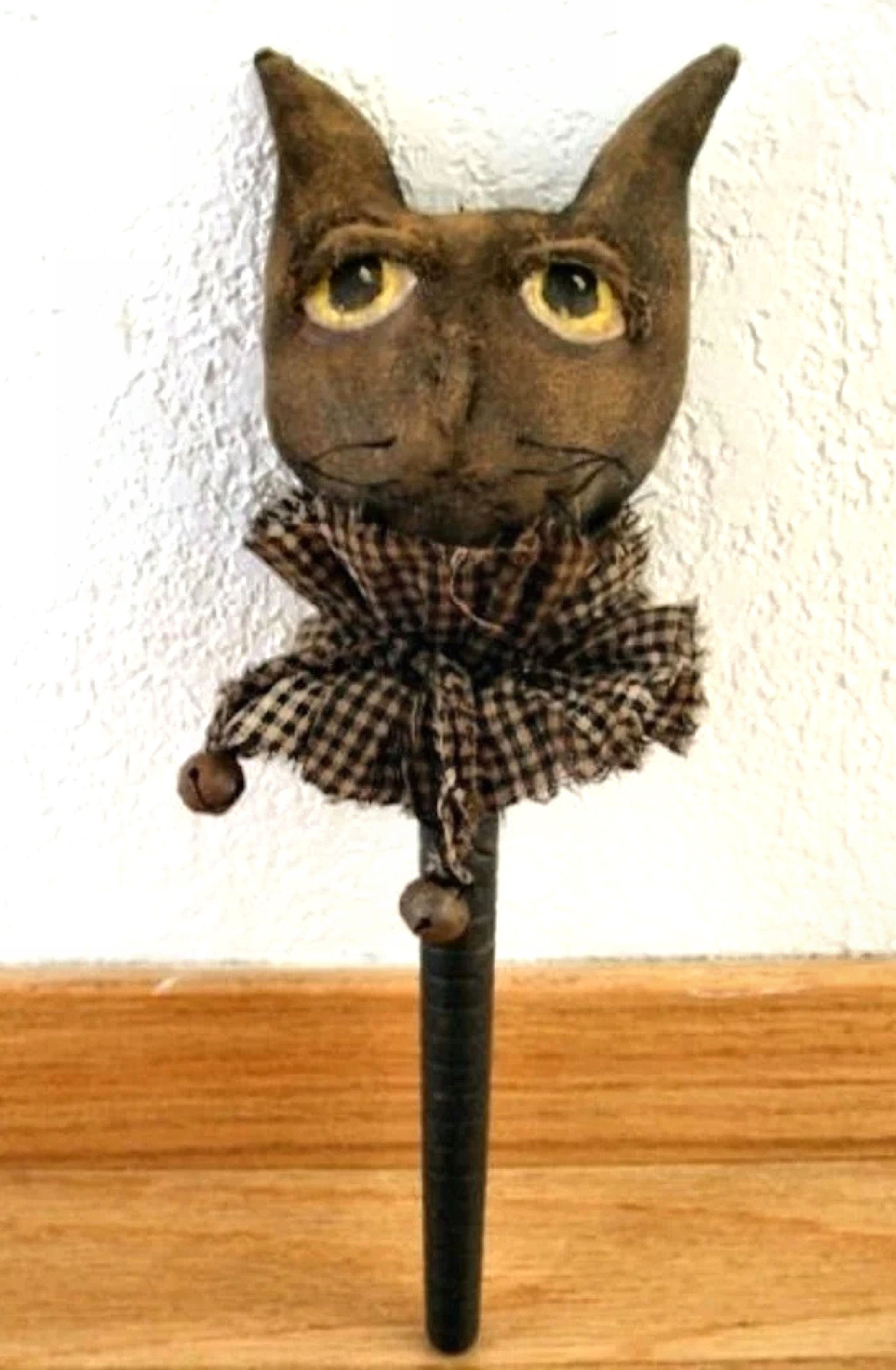 Easy Halloween Cat Sewing Project, Primitive Style Bobbin Shaker, Step ...