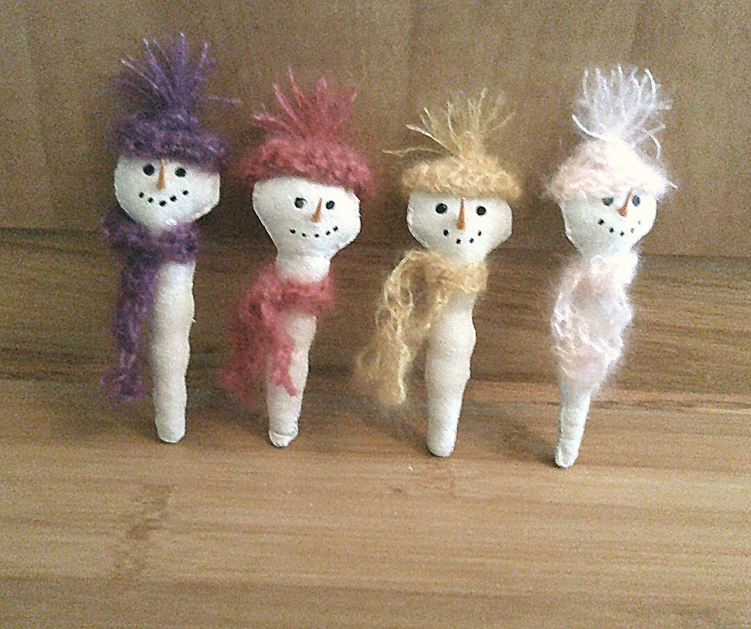 Cute Mini Icicle Snowmen Ornaments for Festive Decor, Wreath ...