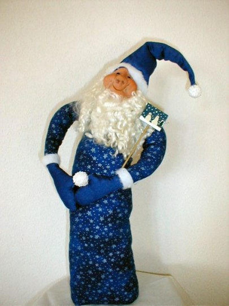 Rustic Santa Claus Stump Doll Sewing Pattern: DIY Christmas Decor (PDF ...