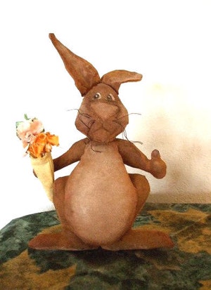 EASTER SUNDAY Bunny Pattern my Primitive Saltbox Pt100/spring Rabbit ...