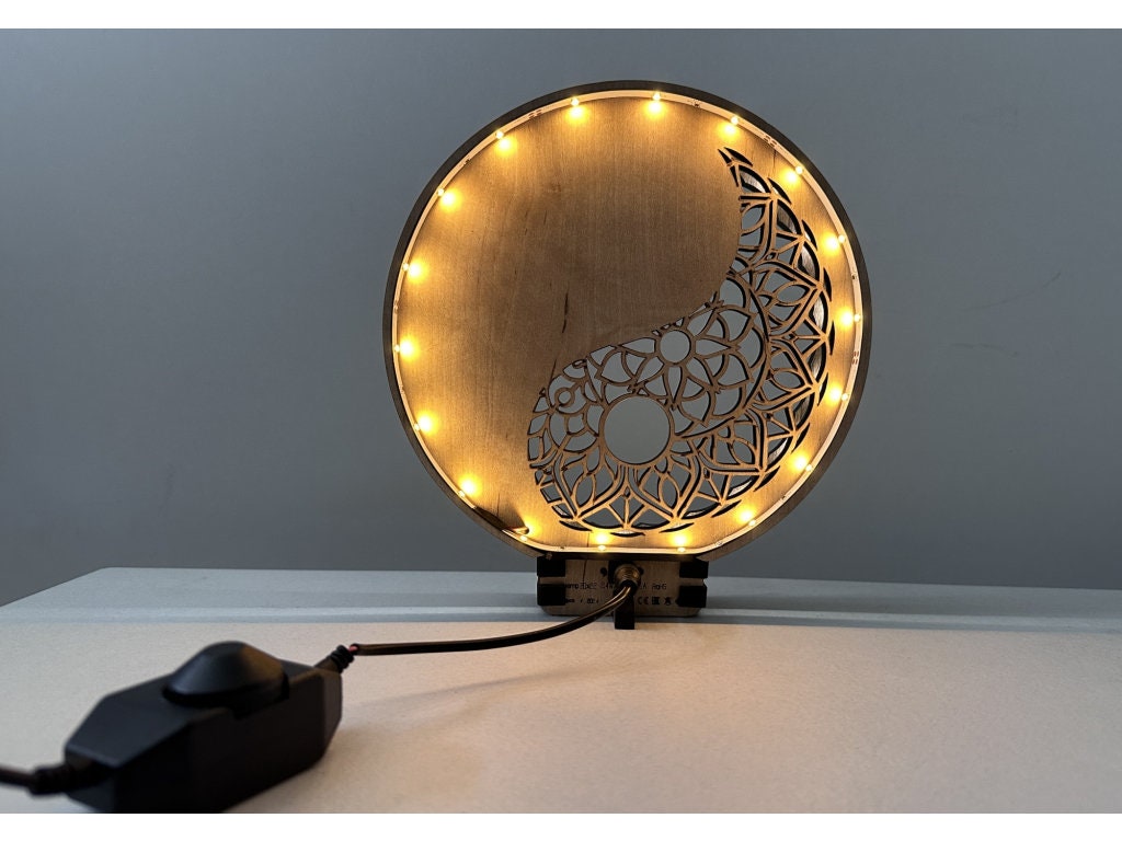 Original Led Usb Lamp Natural Wood Table Lamp Modern and Small Lamp ...