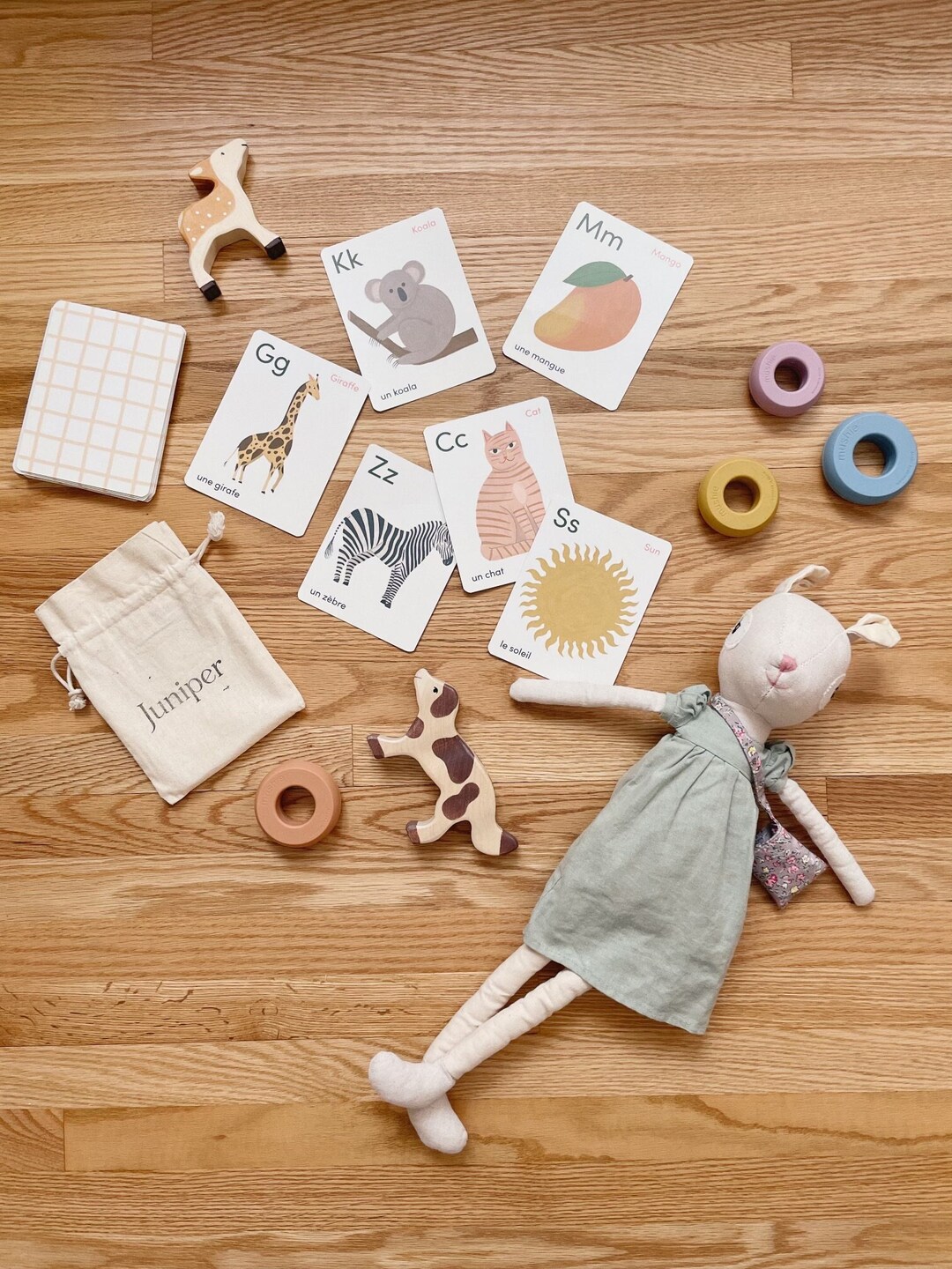 Bilingual Alphabet Flash Cards - Printable - Etsy