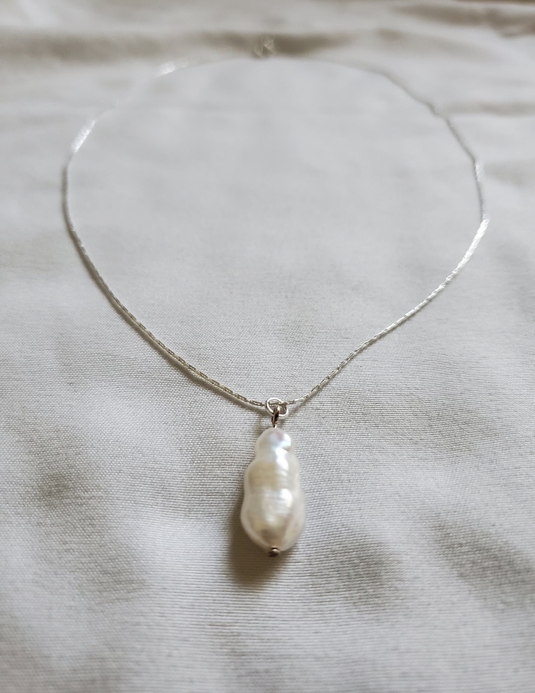 Pearl Pendant Necklace - Etsy