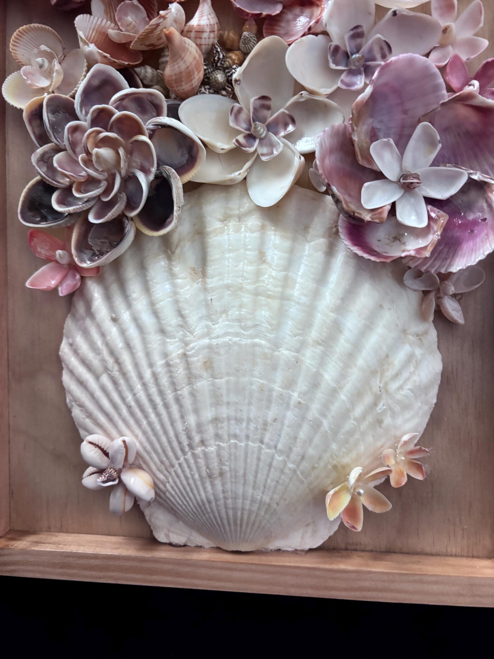 Framed Shell Flower Arrangement - Etsy