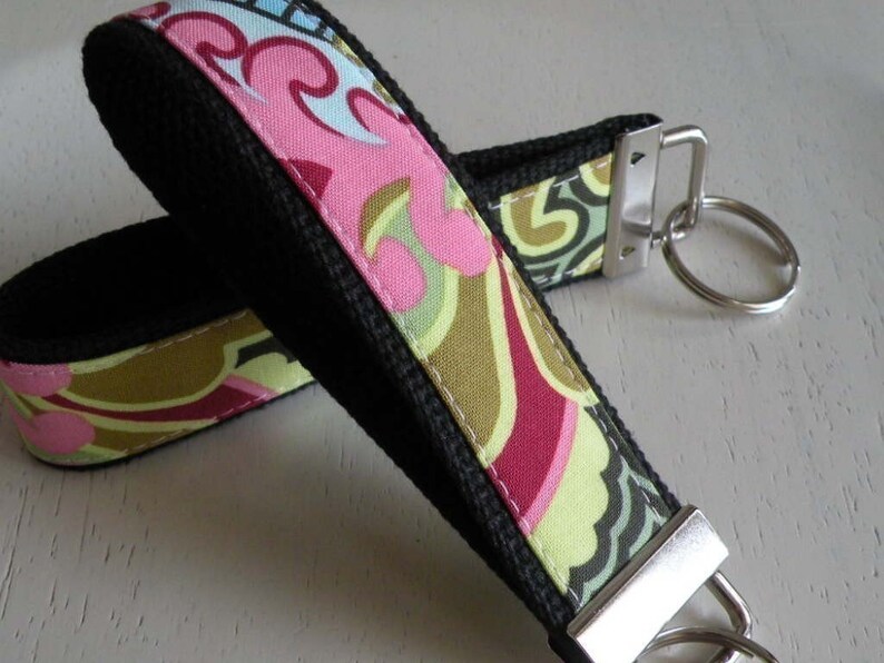 READY TO Ship-beautiful Key Fob/keychain/wristlet-rose - Etsy