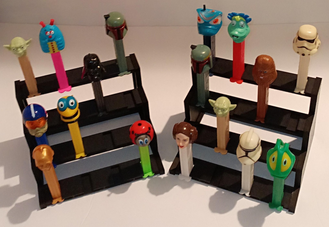 Two 4 Teir PEZ Dispenser Display Stand. Table or Wall Mount- Dispensers ...
