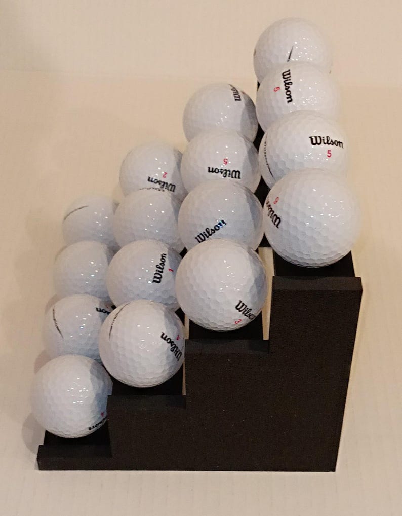 16 Golf Ball Display Stand. Table or Wall Mount. (balls Pictured Not ...
