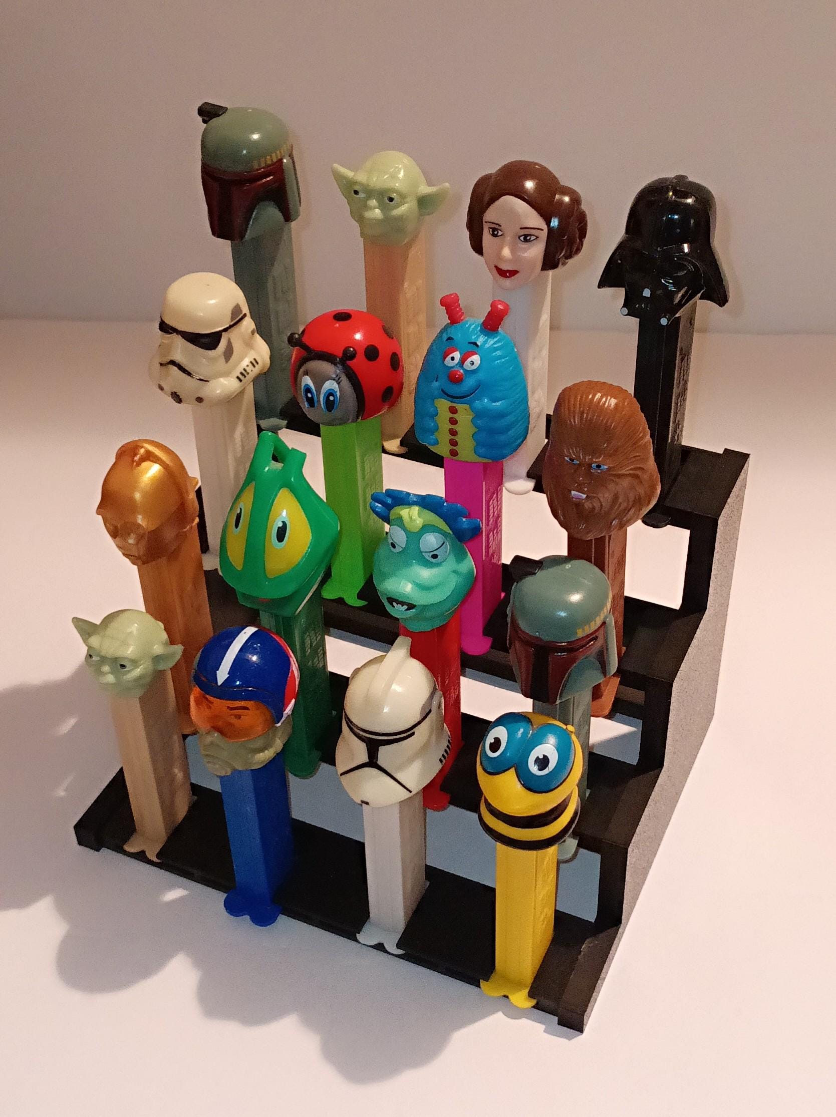 Two 4 Teir PEZ Dispenser Display Stand. Table or Wall Mount- Dispensers ...