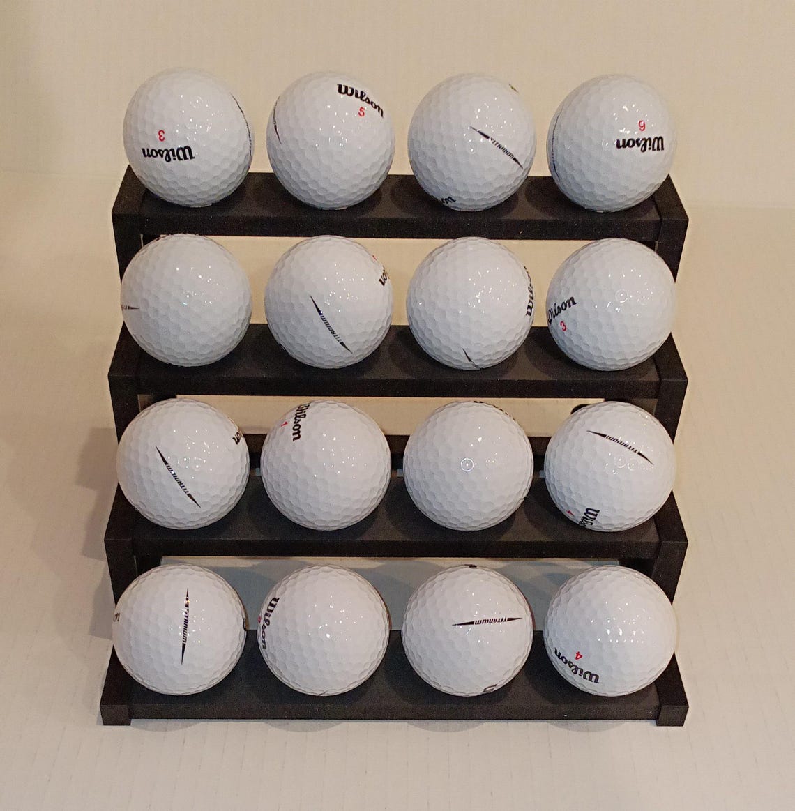 16 Golf Ball Display Stand. Table or Wall Mount. (balls Pictured Not ...