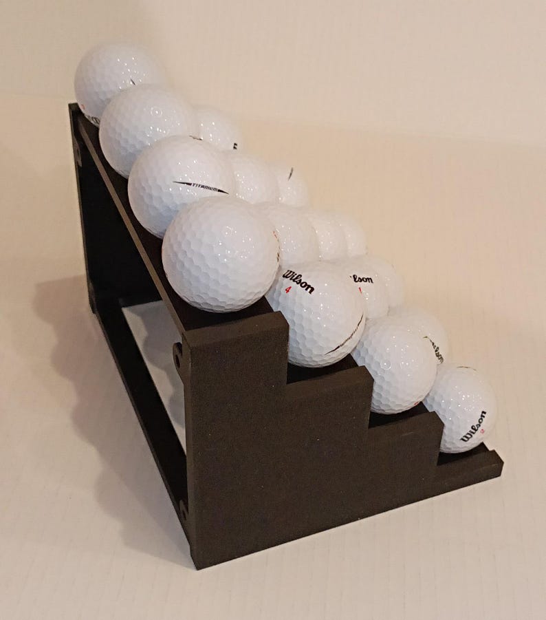 16 Golf Ball Display Stand. Table or Wall Mount. (balls Pictured Not ...