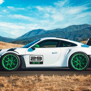 Vinyl Racing Numbers: Custom Track Day Decal Sticker (2 Number Plates ...