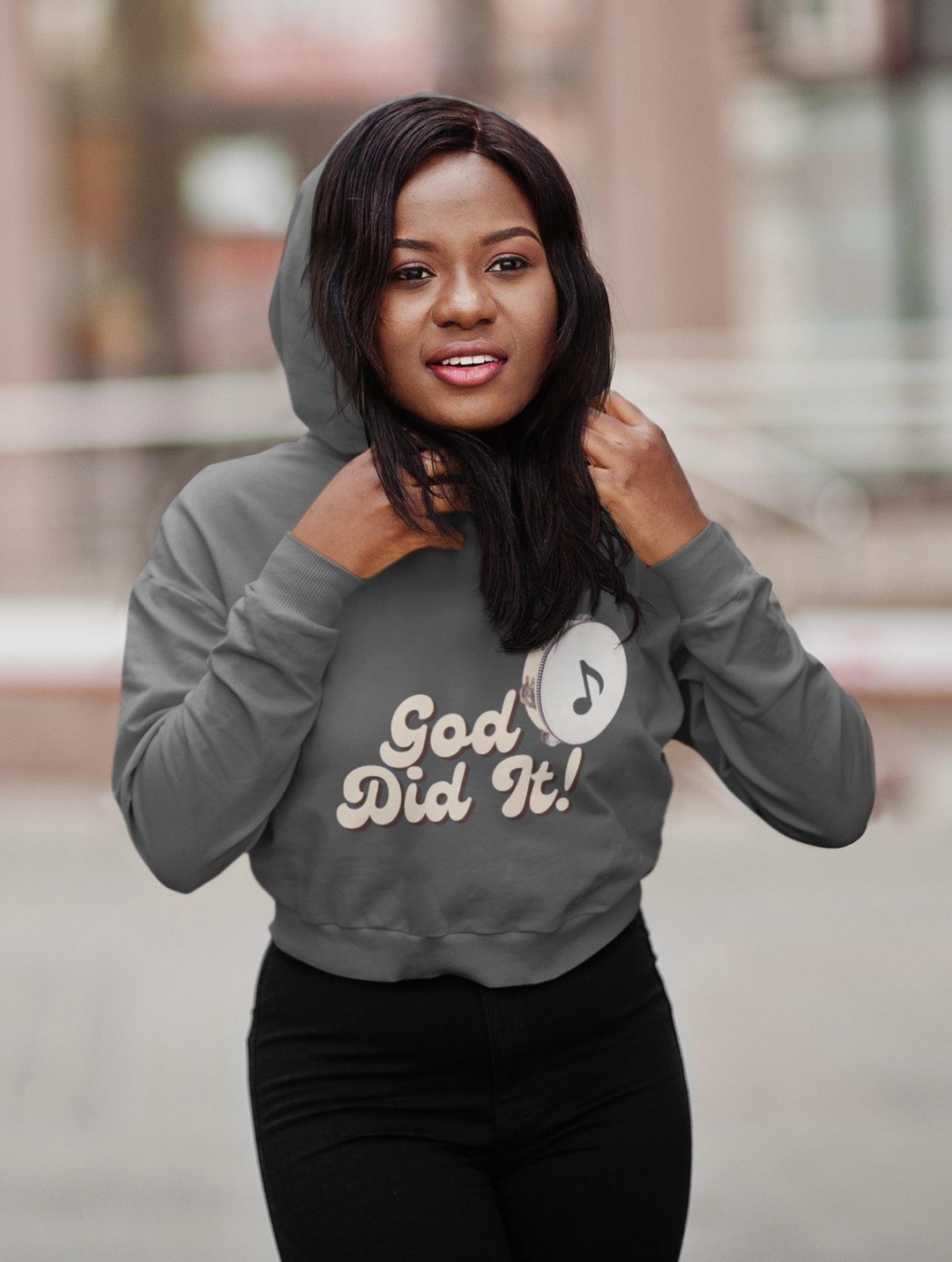 God Did It Cowl Hood Sweater, Religious Sweatshirt, Pullover Jumper ...