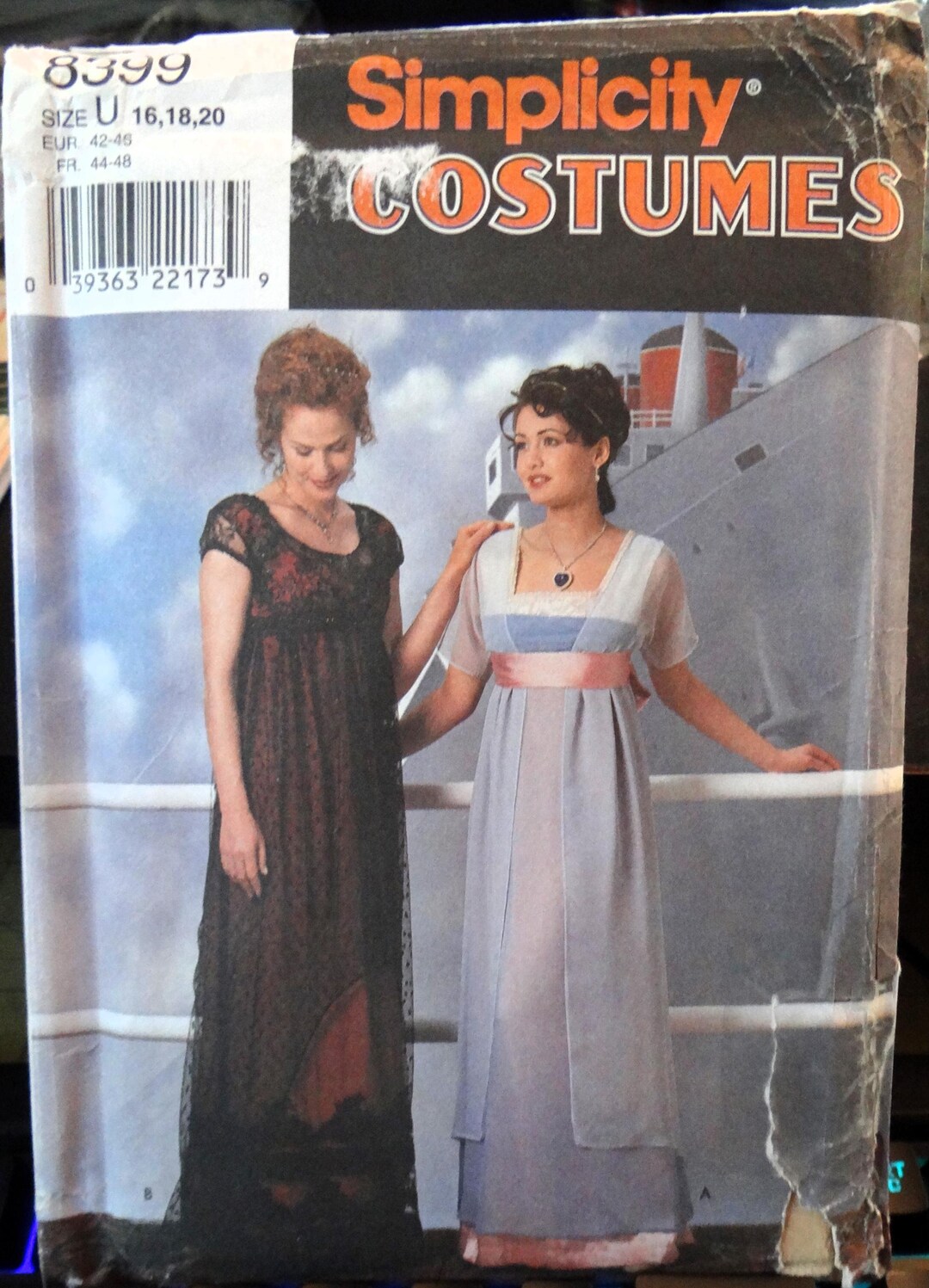 Simplicity Costume Pattern - 8399 - Designs to Make Lovely Titanic ...
