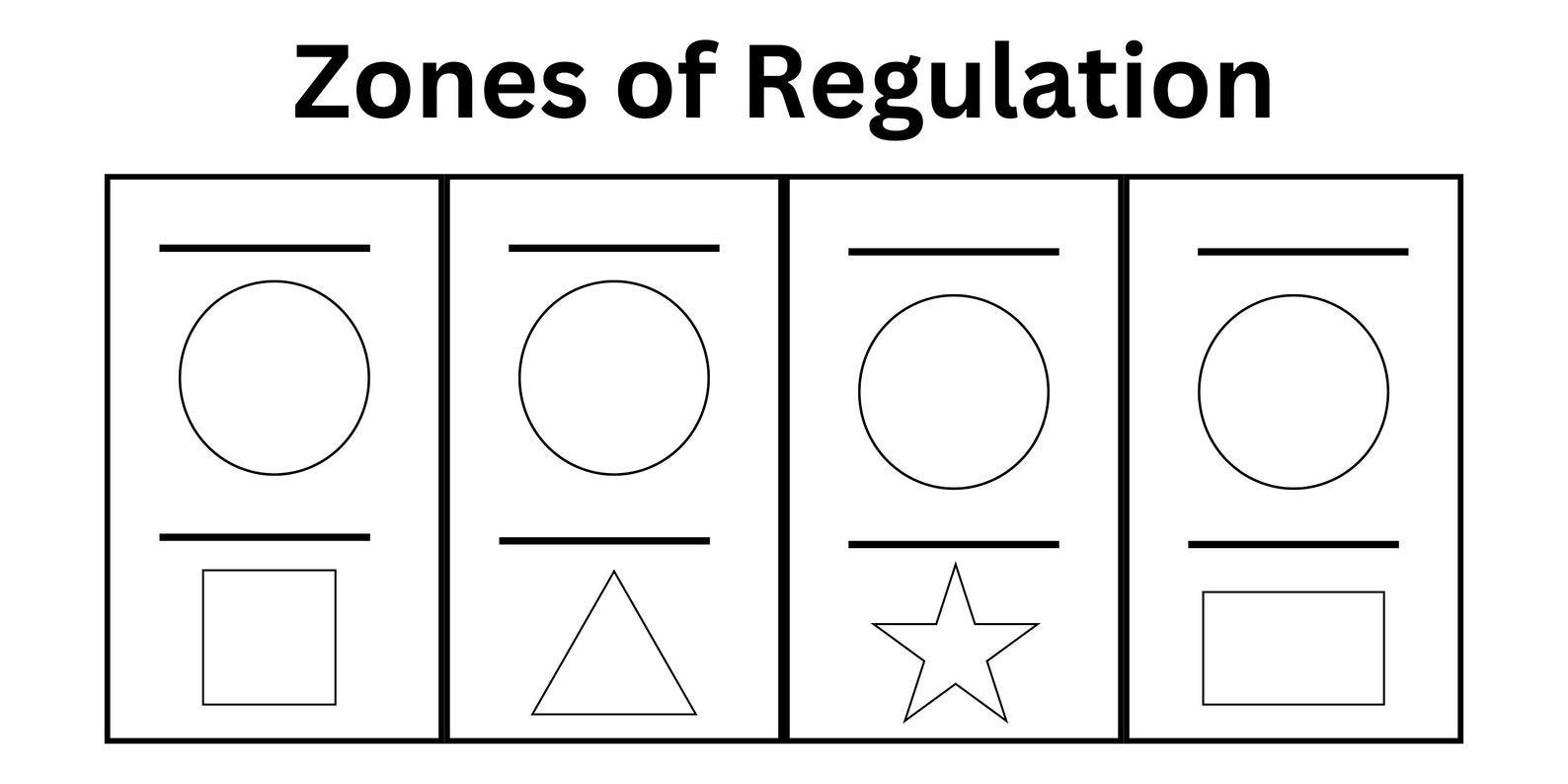 Zones of Regulation Occupational Therapy Worksheet Template - Etsy