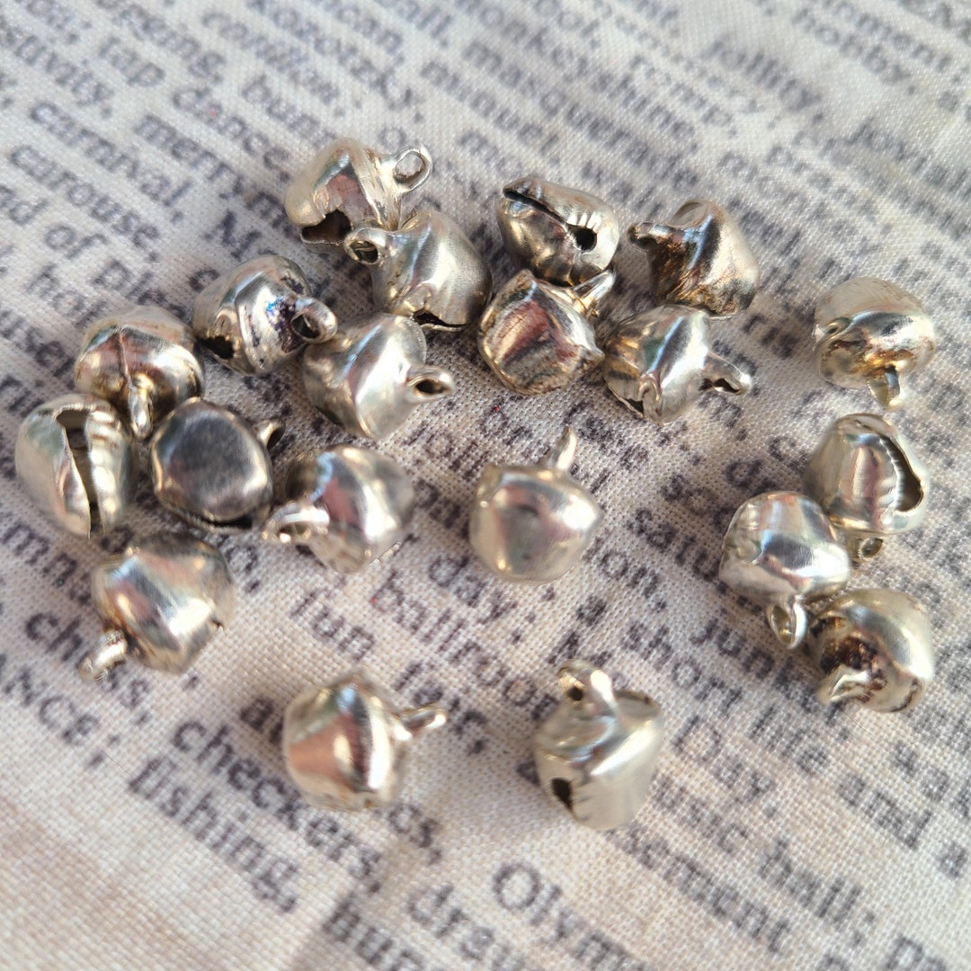 Silver Plated Jingle Bells Steel Sleigh Bell Charms 8mm 20 Pcs BQ17 - Etsy