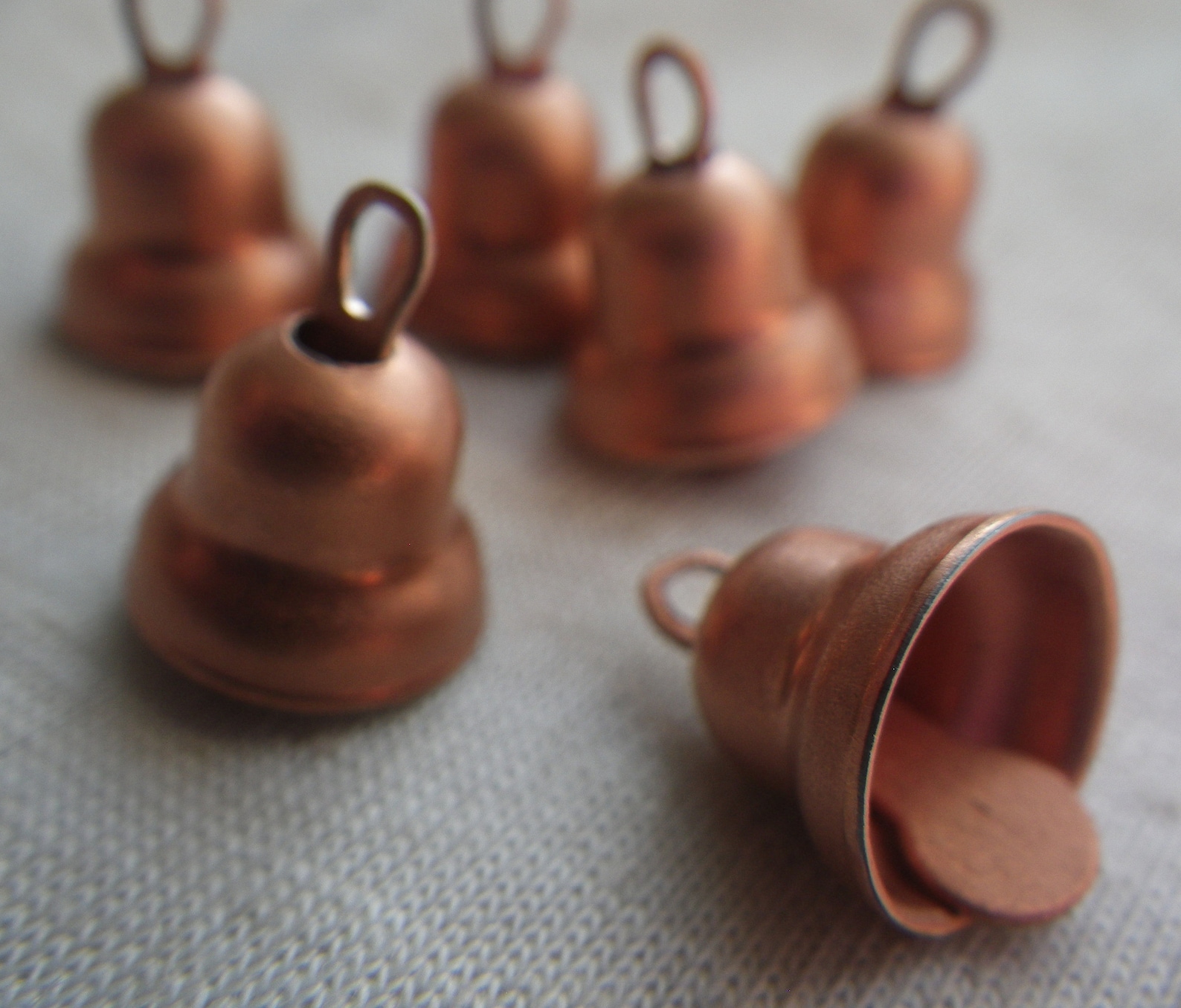 Lovely Vintage Copper Bell Charms 10mm 6 Pcs - Etsy