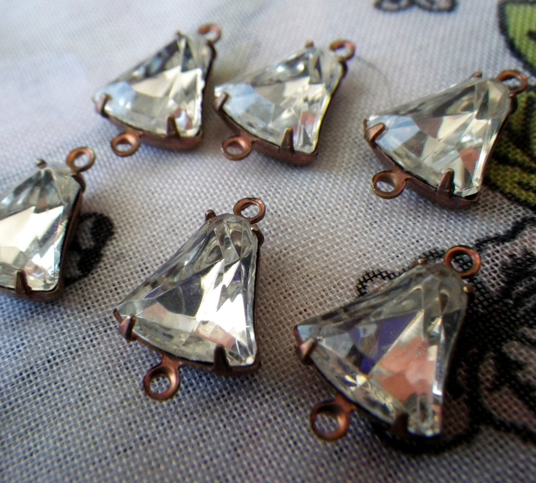 Clear Vintage Bell Connectors 10mm 6 Pcs - Etsy