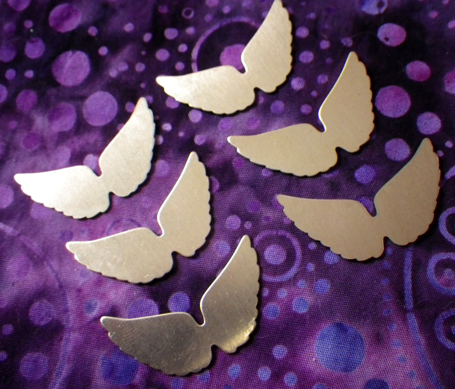 Brass Wing or Walrus Mustache Charms 30x17mm 6 Pcs - Etsy