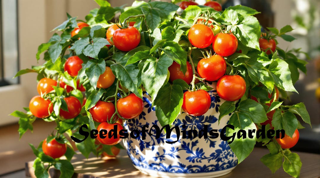 Red Velvet Micro Dwarf Tomato Seeds – Perfect for Small Spaces, Packed ...