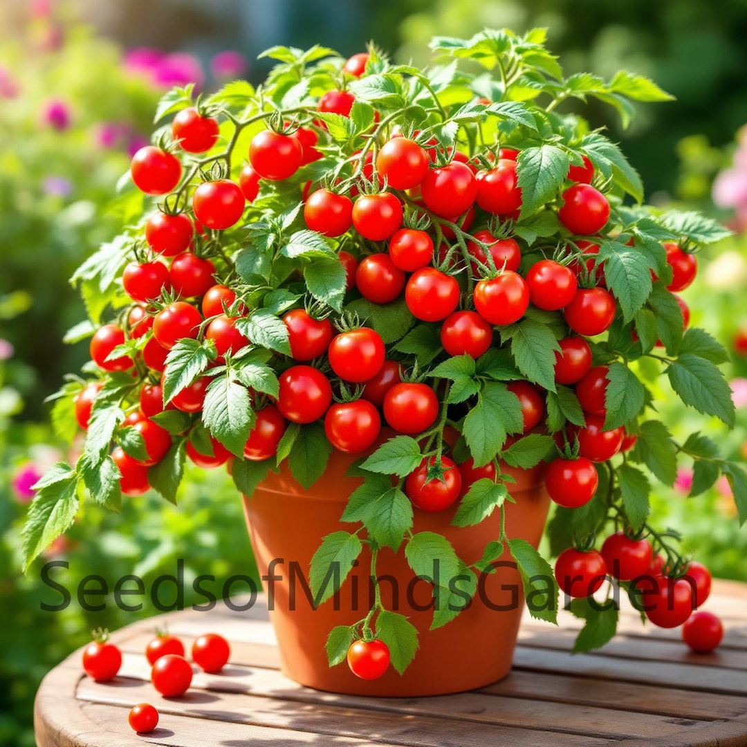 Florida Petite Tomato Seeds – Rare Micro Dwarf Orange Cherry | Sweet ...