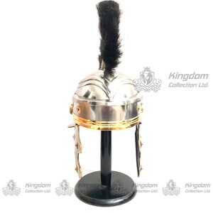 Medieval Gallic H Roman Centurion Helmet With Black Plum Roman Design ...