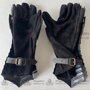 Ringwraith Nazgul Gauntlets Black Nazgul Gauntlets Steel Medieval Armor ...