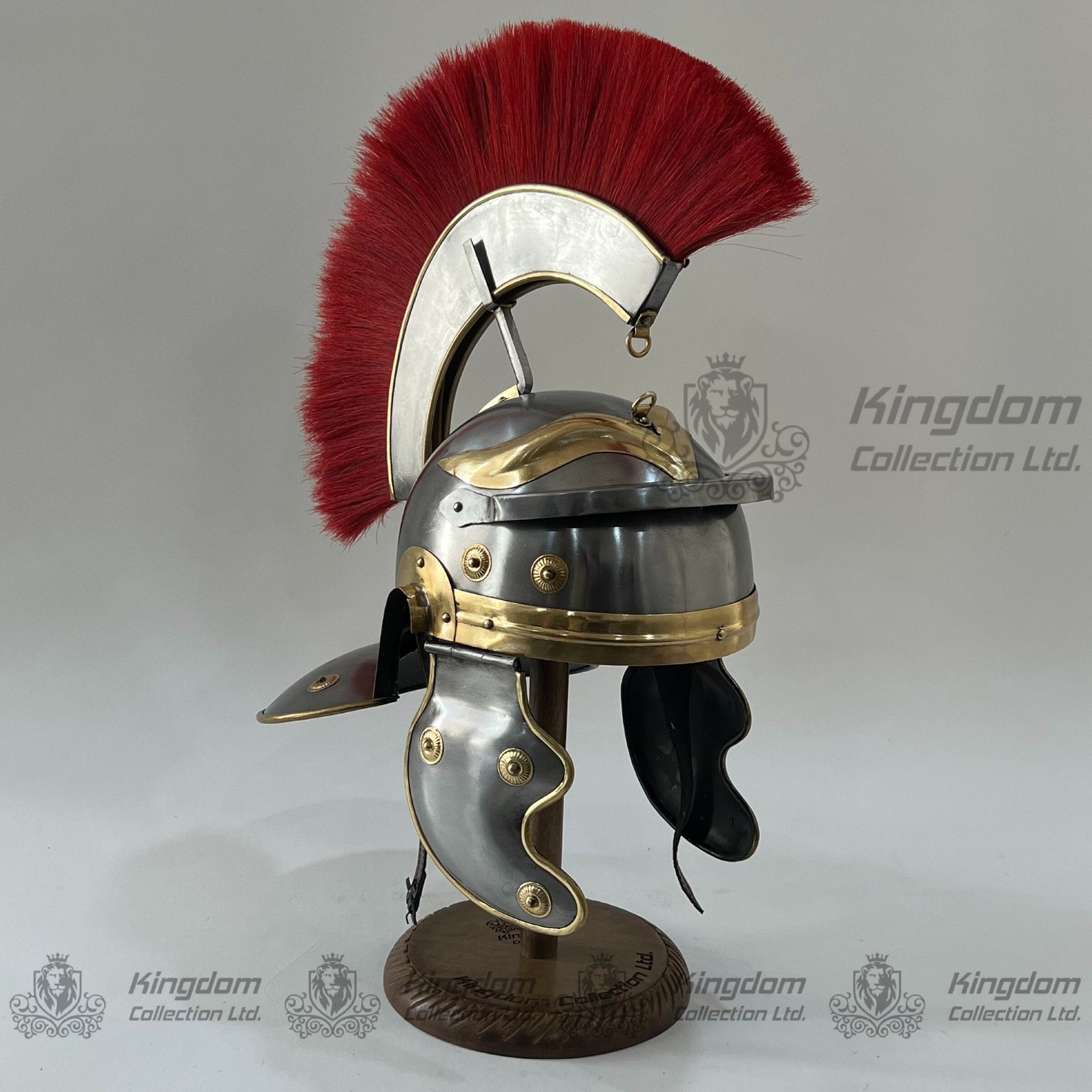 Roman Centurion Helmet Roman Design Engraved Helmet With Free Wooden ...