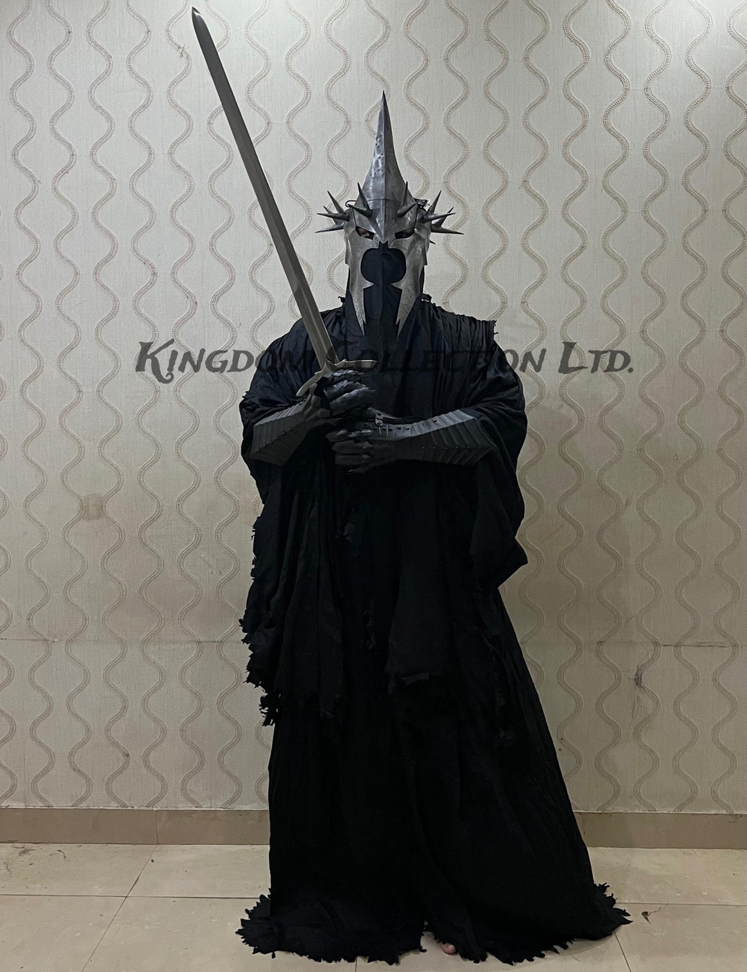Disfraz de Rey Brujo Nazgul, disfraz de Halloween de Wraith, vestido de ...