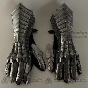 Ringwraith Nazgul Gauntlets Black Nazgul Gauntlets Steel Medieval Armor ...