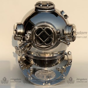 Chrome Diving Helmet US Navy Deep Sea Divers Helmet Nautical Gift - Etsy