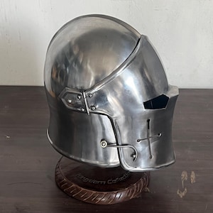 Medieval Barbute Knight Helmet Fully Wearable Helmet for Role Play With ...
