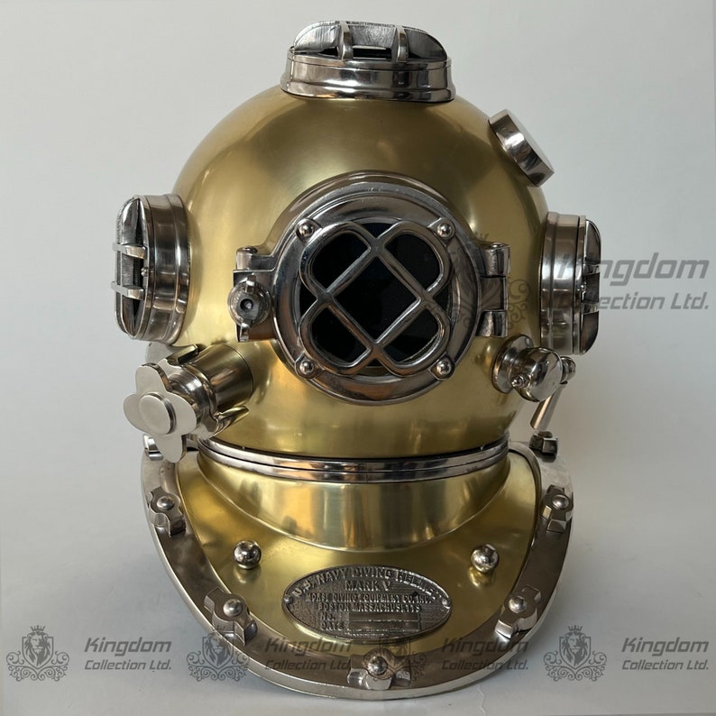 Golden Diving Helmet US Navy Deep Sea Divers Helmet Nautical Gift - Etsy