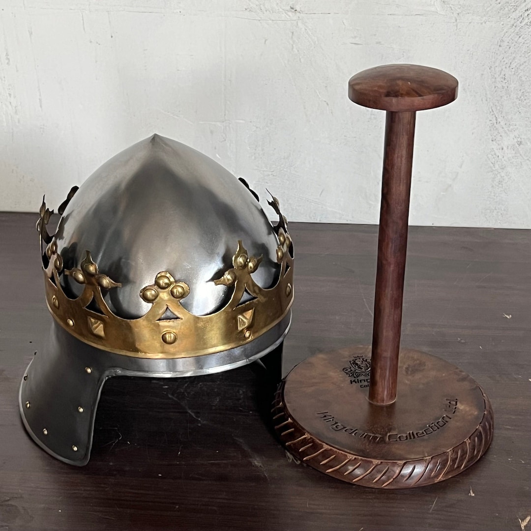 The King Richard Lionheart Helmet King Helmet Crown With Free Display ...