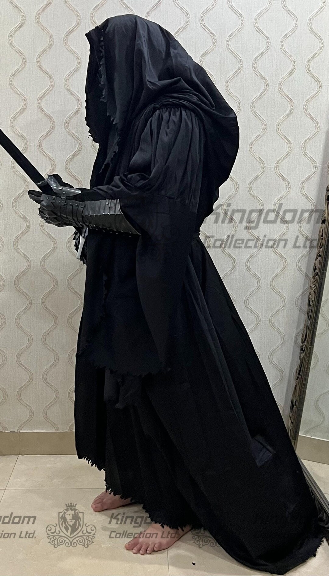 Nazgul Costume Ring Wraith Halloween Costume Black Rider Gowns Ghost ...