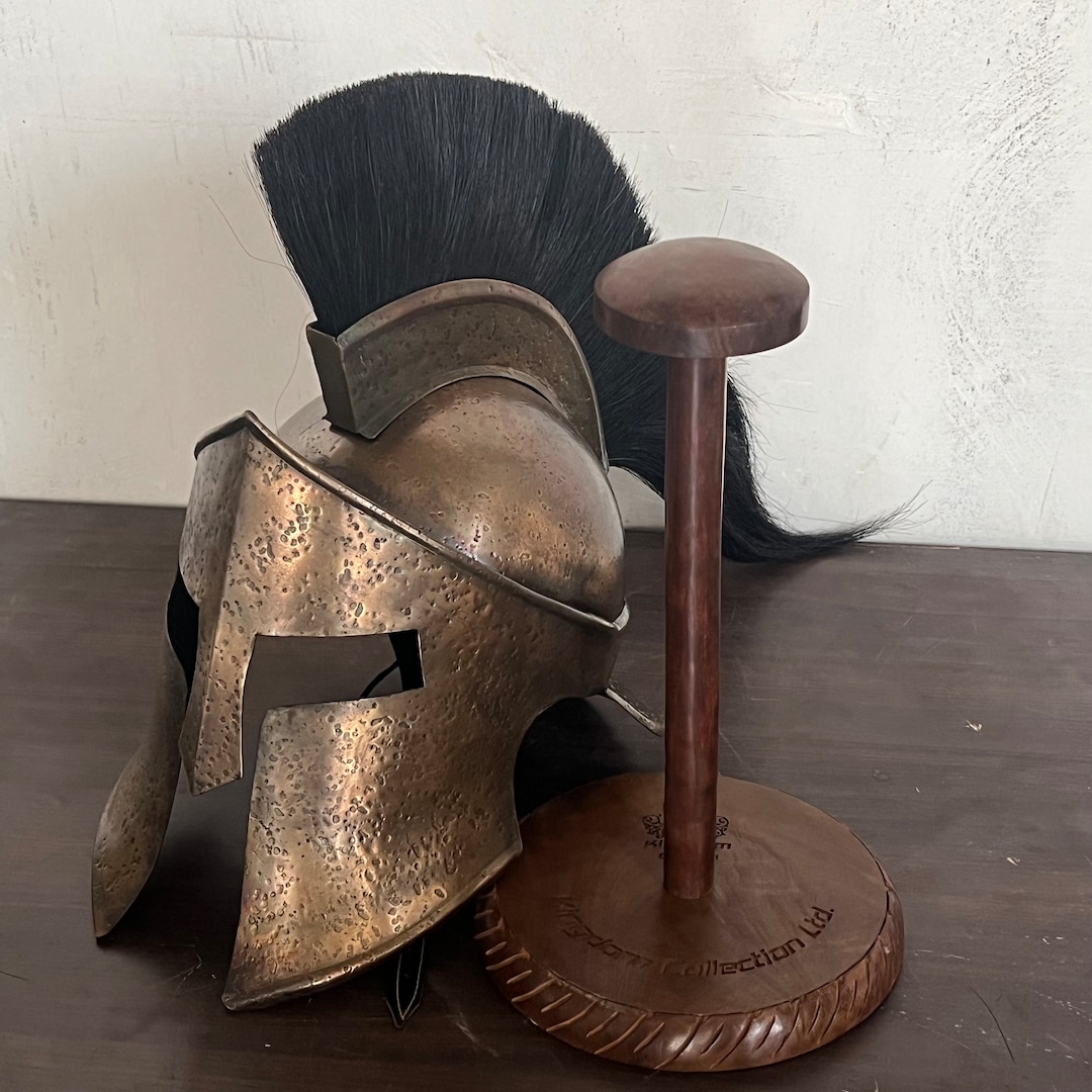 Spartan Helmet for Role Play With Free Display Stand - Etsy