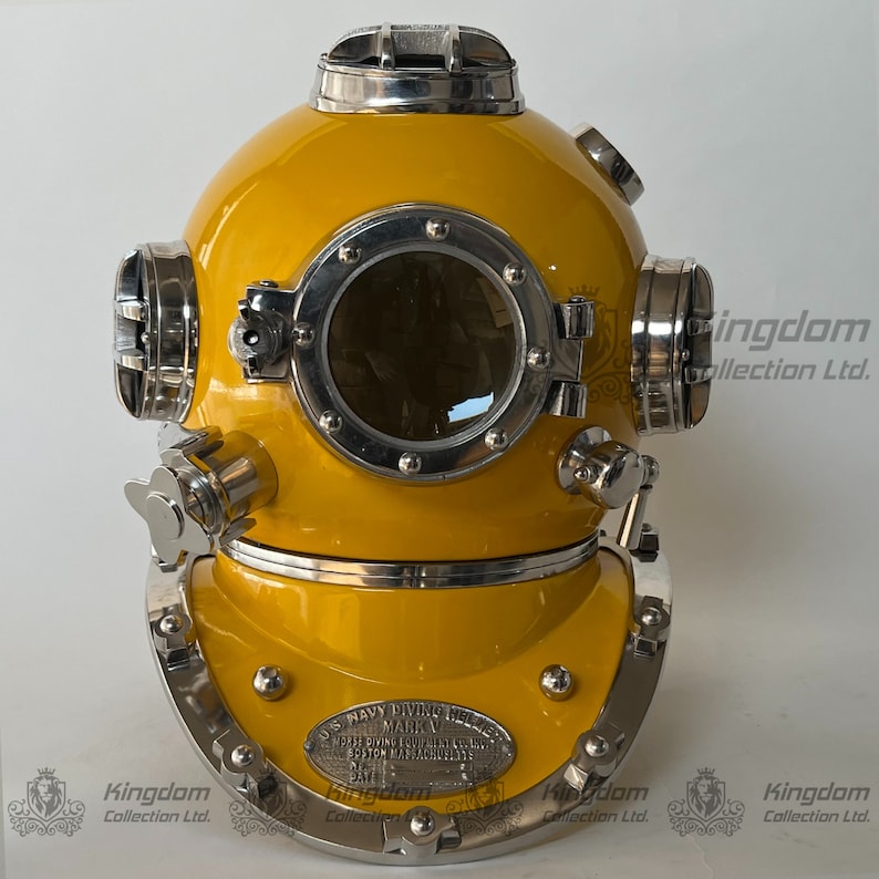 Yellow Diving Helmet US Navy Deep Sea Divers Helmet Nautical Gift - Etsy