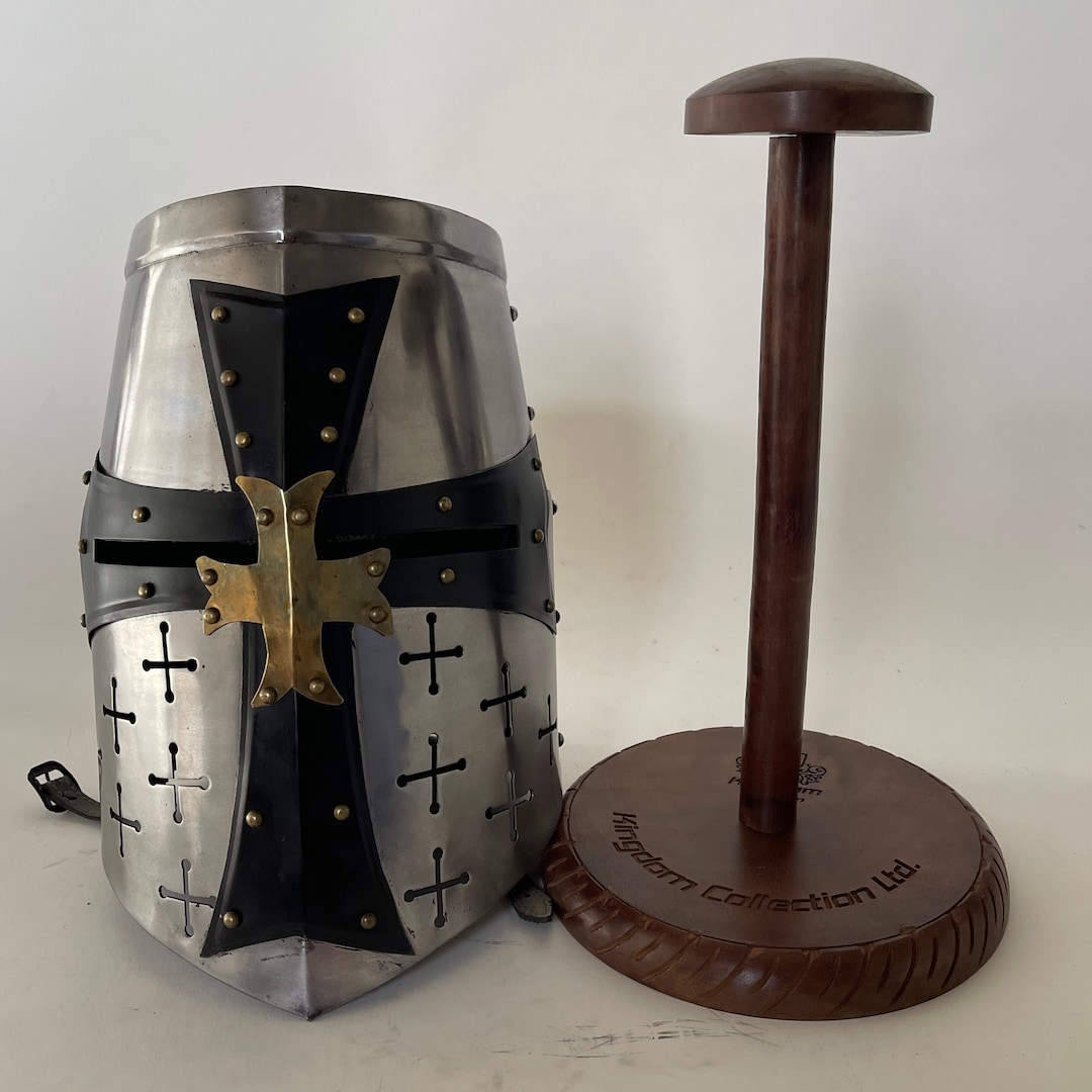 Special Edition Templar Crusader Knight Helmet With Free Display Stand ...