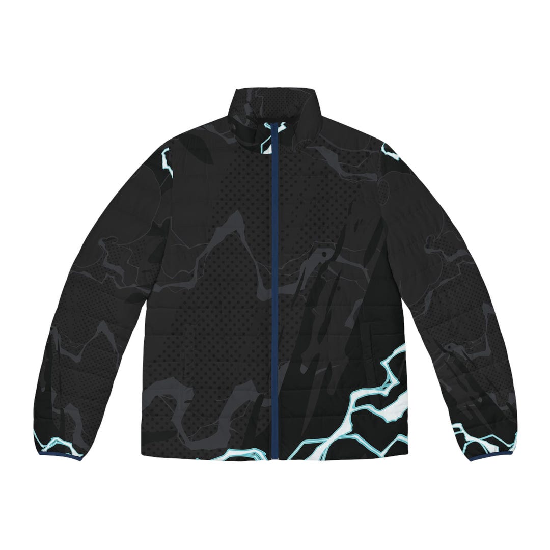 Anime Puffer Jacket, Men's Winter Coat, Japanese Style Outerwear, Cool ...