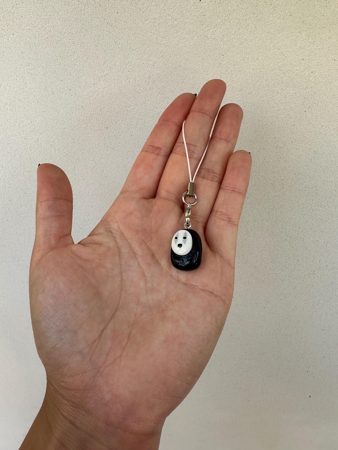 No Face Studio Ghibli Charm| Handmade Polymer Clay Keychain Charm ...