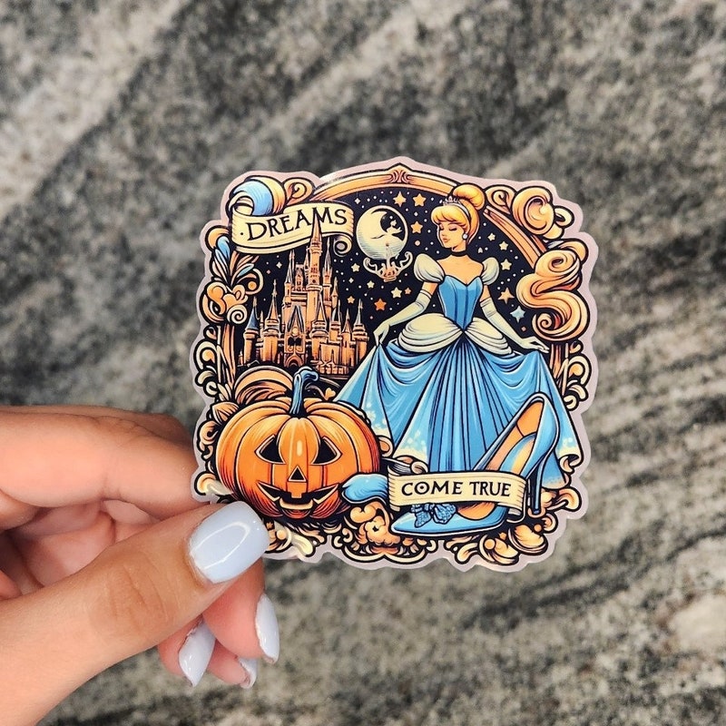 Cinderella Stickers - Etsy