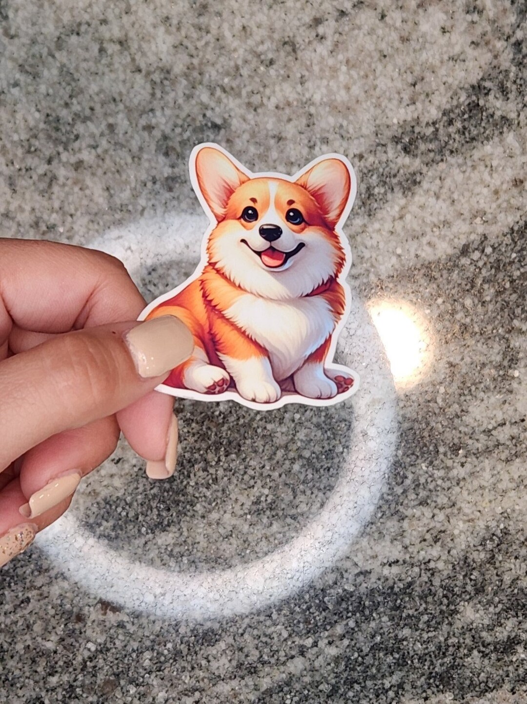 Corgi, Vinyl Waterproof Sticker - Etsy