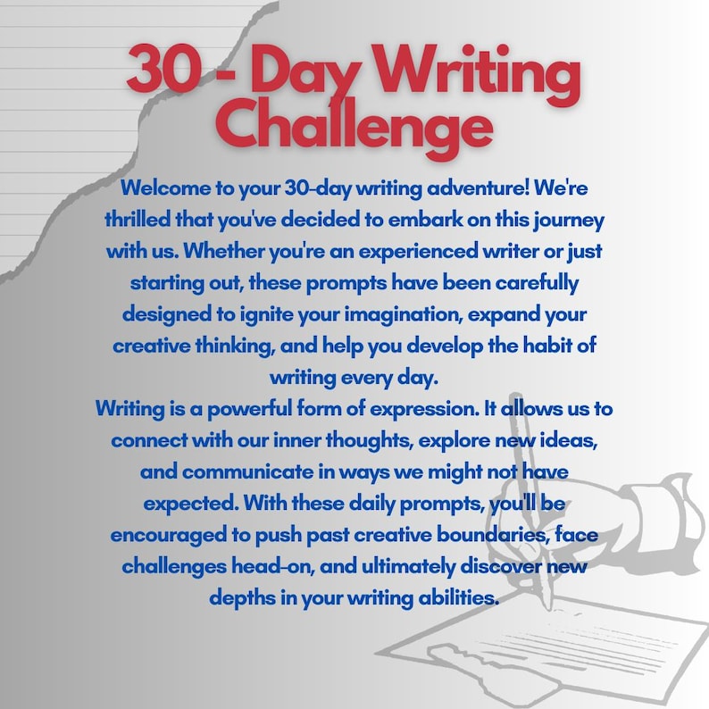 30 Writing Prompts to Spark Your Creativity: A 30-day Challenge All ...