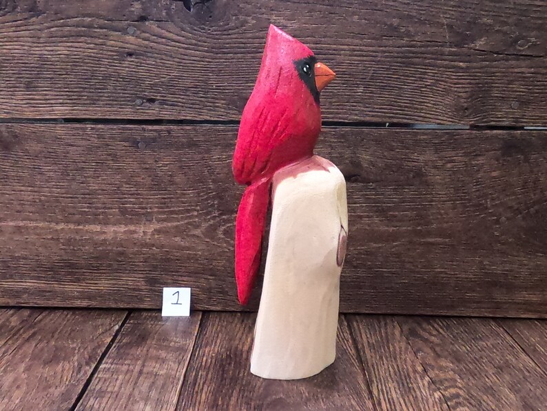 Chainsaw Carved Cedar Cardinal Bird - Etsy