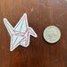 Senbazuru Lino Print and Vinyl Sticker Set of Origami Paper Crane ...