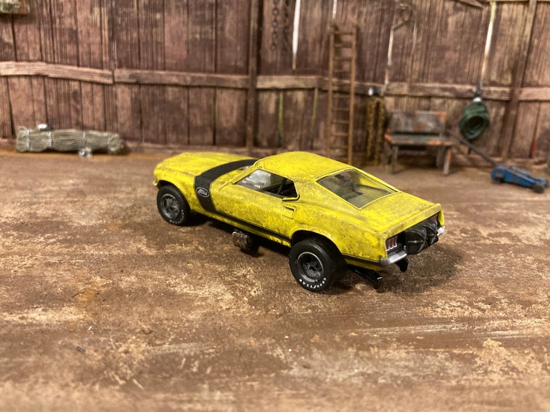1969 Ford Mustang Drag Car Customized 1/64 Scale Diecast. Custom Barn ...
