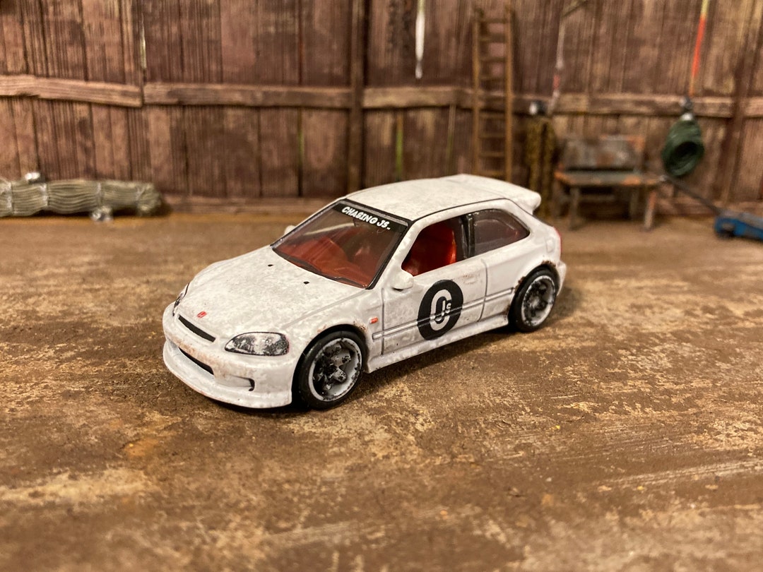 1999 Honda Civic Type R Customized 1/64 Scale Diecast Car. Custom Barn ...