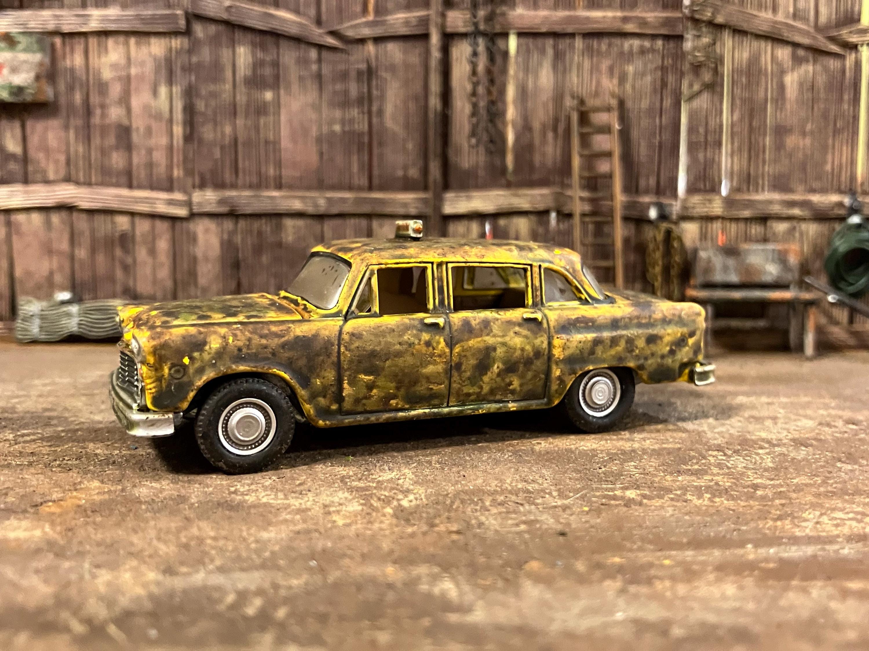 1970 Checker Marathon Taxi Cab Customized 1/64 Scale Diecast Car ...