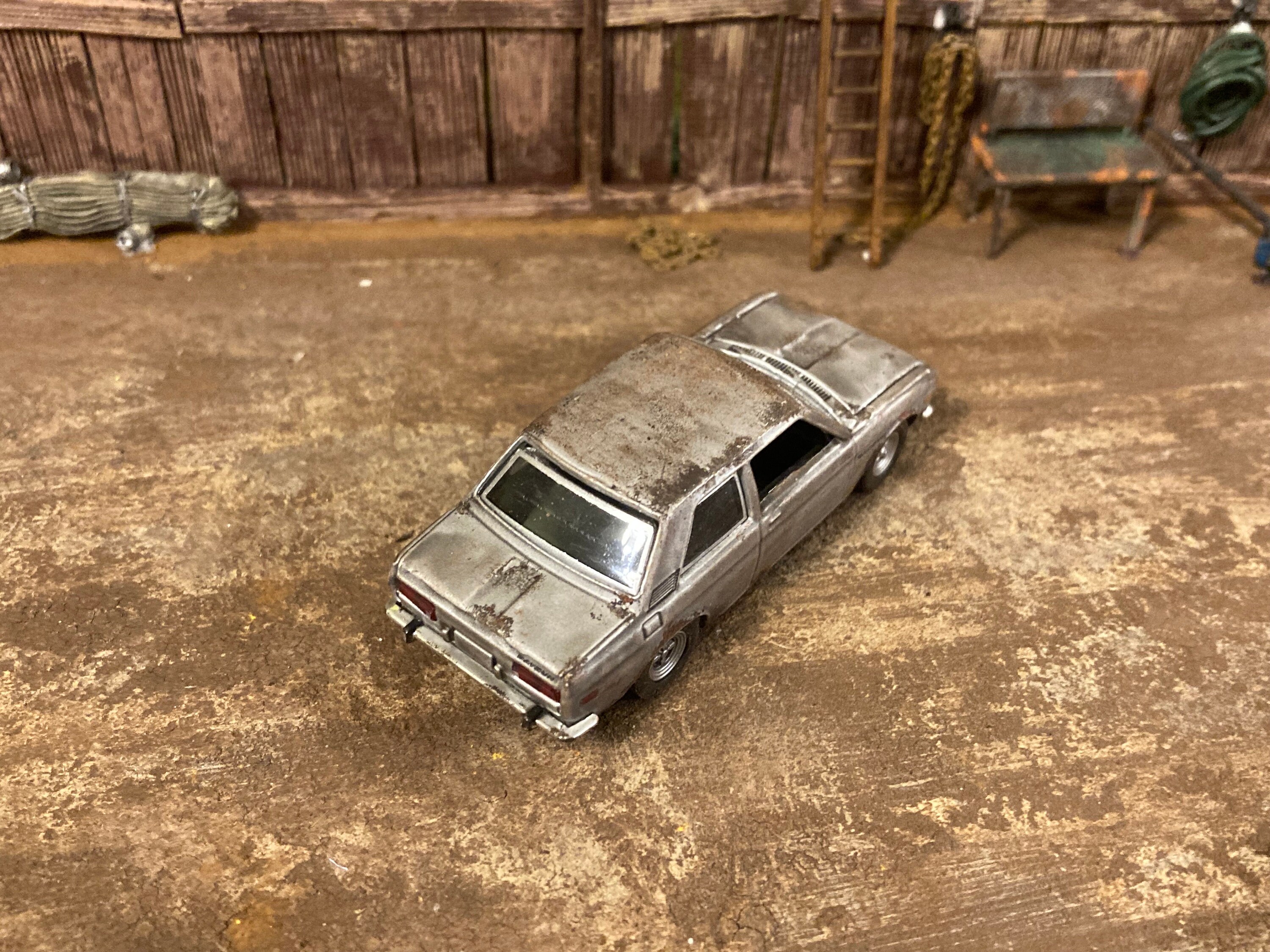 1970 Datsun 510 Customized 1/64 Scale Diecast Car. Custom Barn Find ...
