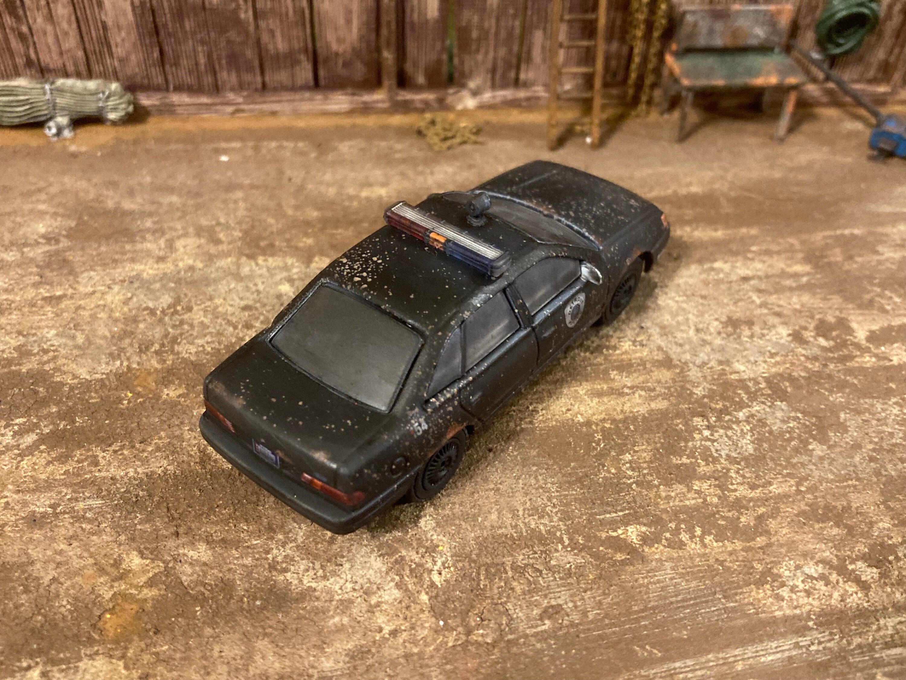 1986 Ford Taurus Police Car Customized 1/64 Scale Diecast Car. Robocop ...