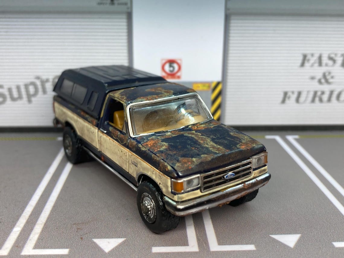 1991 Ford F-150 4x4 Pickup Truck Customized 1/64 Scale Diecastcustom ...